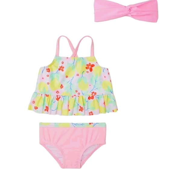 wonder nation | Swim | Wonder Nation Baby Girl 3 Pieces Tankini ...